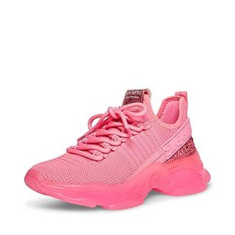 Steve Madden Womens Maxima Sneaker, Pink Neon, 41-42 EU