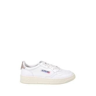 Autry Femme, Chaussures, Blanc, Taille: 41 EU Baskets Bas Blanc Or
