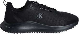 Calvin Klein Baskets Homme Eva Mix Mesh avec Logo, Noir (Triple Black), 42