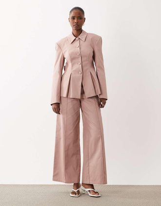 Asos Hose in Rosa mit weitem Bein, Kombiteil