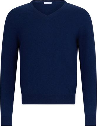 Malo Homme, Pulls, Bleu, Taille: S Pull Cachemire Col V