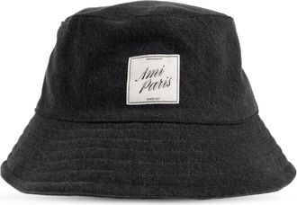 Ami unisex, Accessoires, Noir, Taille: 56 CM Bob avec Logo Patch