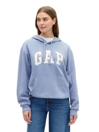 GAP Sweat &agrave; capuche avec logo pour femme, Elite Blue, Medium