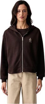 A|X Armani Exchange Zip-through Sweatshirt - - Sweatshirts & Hoodies - Damen - Braun - XS