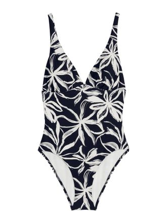 Marc O'Polo Marc OPolo Damen Badeanzug Abstract FloralSchwimmanzug, Einteiler, Bademode