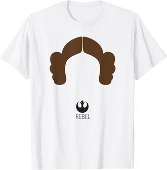 Star Wars Princess Leia Hair Icon Rebel Alliance T-Shirt T-Shirt
