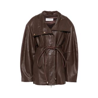 Sportmax Spsalaggio Lederjacke - - Jackets - Damen - Braun - XS