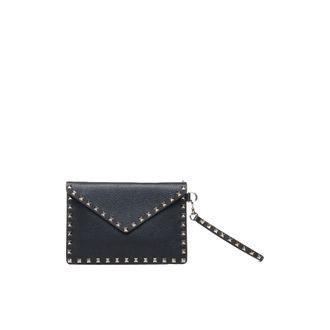 Valentino Garavani Femme, Sacs, Noir, Taille: ONE Size Rockstud Envelope Clutch