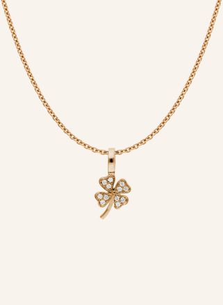 Cada Cada Kette Tiny Lucky Clover rosegold