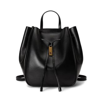 Polo Ralph Lauren Rucksack mit Henkel und Kordelzug - - Bags - Damen - Schwarzk - ONE SIZE
