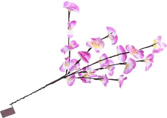 Cabilock Kreative Led Phalaenopsis Zweige Dekoleuchte Mit Warmem Licht Simulation Orchideenzweig Batteriebetrieben Für Wohnzimmer Und Festtagsdeko