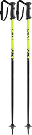 Leki Kinder Rider Skistöcke, Black-Neonyellow-White, 100CM