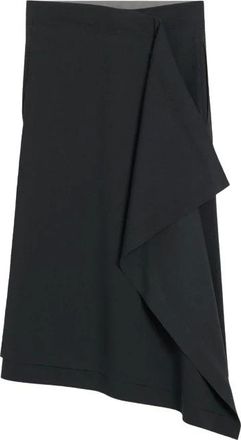 Ami Femme, Jupes, Gris, Taille: 36 FR Jupe Midi Portefeuille Tailleur