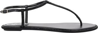 Rene Caovilla Sandales &agrave; brides Diana - Femme - Chaussures - Noir - Taille: 36 EU