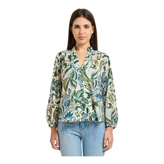 iBlues Femme, Blouses et Chemises, Multicolore, Taille: 38 FR Chemise &agrave; Imprim&eacute; Floral