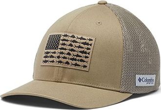 Columbia Chapeau de p&ecirc;che Unisexe PFG Mesh avec Drapeau de Poisson
