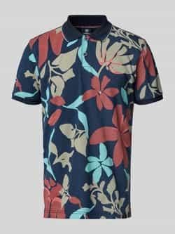 Lerros Regular Fit Poloshirt mit gerippten &Auml;rmelb&uuml;ndchen