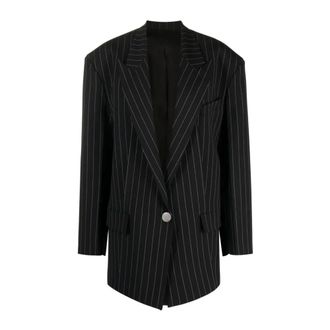 The Attico Femme, Vestes, Bleu, Taille: 42 FR Blazer Bleu Marine