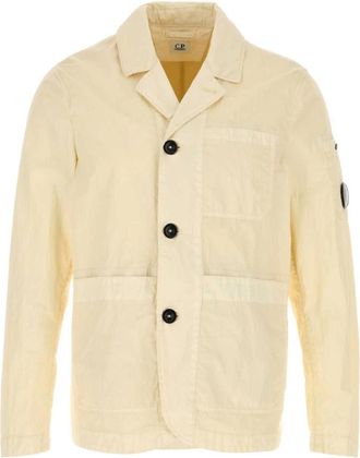 C.P. Company C.p. Company, Homme, Vestes, Jaune, Taille: M Blazer en m&eacute;lange de coton