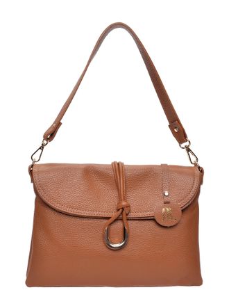 Anna Luchini Braun Rindsledertasche