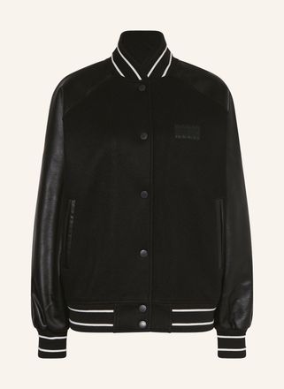 Tommy Jeans College-Jacke Im Materialmix schwarz