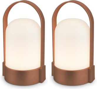 Briloner LED Tischlampe kabellos IP44 mit Touch, dimmbar in Stufen, USB-C, Akku tauschbar, Nachttischlampe, Leselampe, LED Lampe, Campinglampe, Tischleuchte, A