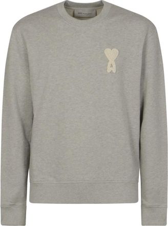 Ami Homme, Sweatshirts et sweats &agrave; capuche, Gris, Taille: S De Coeur Crewneck SweaT-shirt