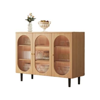 Generic Aufbewahrungsschrank, geschlossenes Sideboard aus Holz, K&uuml;chenschrank mit Schubladen, atmungsaktive und verst&auml;rkte Beine, geeignet for Esszimmer und E