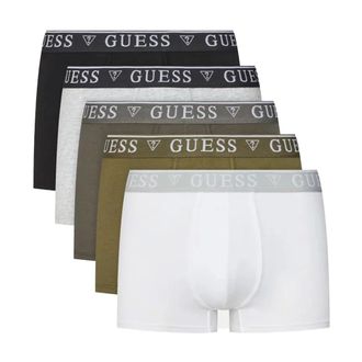 Guess Homme, Sous-vêtements, Multicolore, Taille: L 5 Boxers en Coton - Slip Multicolore
