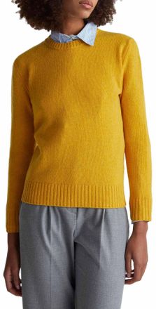 Benetton Damen Maglia G/C M/L 103me1n23 Pullover, gelb, XL