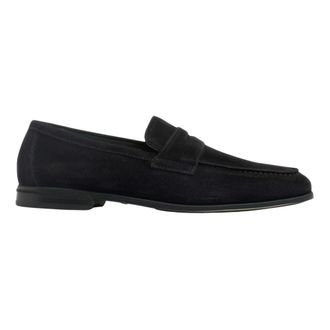 Doucal's Homme, Chaussures, Bleu, Taille: 42 1/2 EU Penny Suede Loafer