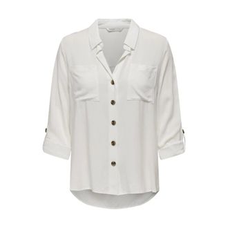 Only Only, Femme, Blouses et Chemises, Blanc, Taille: 38 FR Chemises