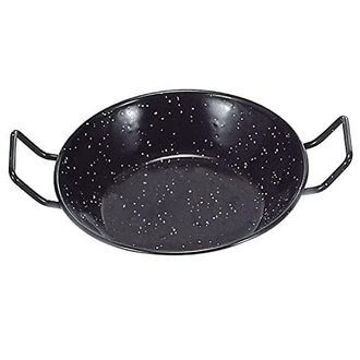Garcima 5020003 Bratpfanne mit Griffen, emailliert 34, Schwarz