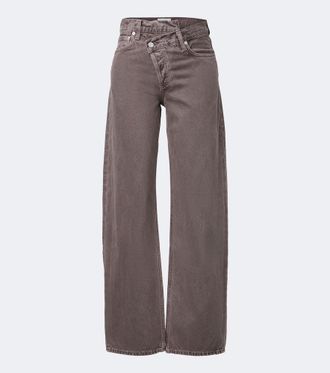 A Gold E Wide-Leg Jeans Arc Criss Cross
