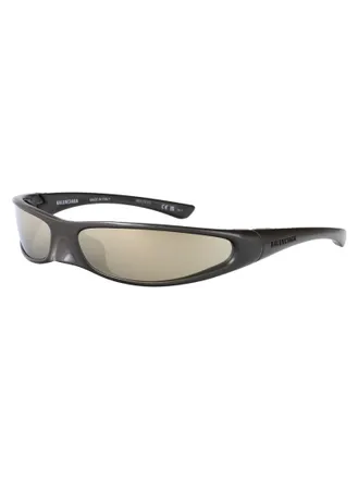 Balenciaga Unisex Sunglasses Bb0383s Grey-Grey-White Acetate Grey/grey/white