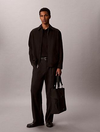 Calvin Klein Polo slim &agrave; manches longues en coton