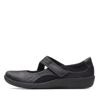 Clarks Damen Sillian Bella Mary Jane Schuh, Schwarz, 42.5 EU Weit