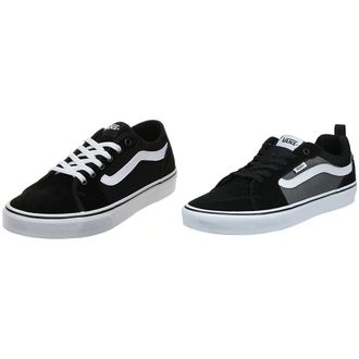 Vans Herren Filmore Sneaker, Schwarz ((Suede Canvas) Black/Pewter T2J), 42 EU Decon (Suede/Canvas) Blk/White