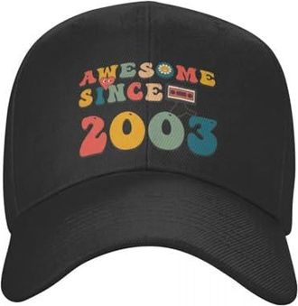 Generic Casquette de baseball tendance Awesome Since 2003 Trucker Hat Hommes Femmes Personnalis&eacute; R&eacute;glable Unisexe Casquette de baseball Hip Hop Cadeau