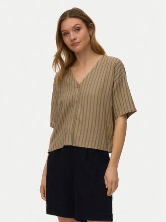 Vero Moda Hemd Rosie 10346914 Hellbraun Loose Fit