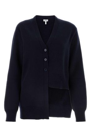 Loewe 100% Cashmere Cardigan - Navy