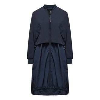Bomboogie Femme, Manteaux, Bleu, Taille: 44 FR Parka Bi-mati&egrave;re