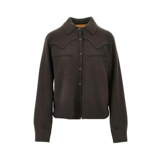 Guest In Residence Chemise Western Courte - Femme - Blouses et Chemises - Brun - Taille: 38 FR