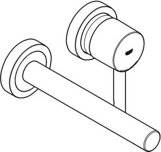 GROHE Fertigmontageset Essence UP-2-L-Waschtischmischer, A 23cm, hd graph