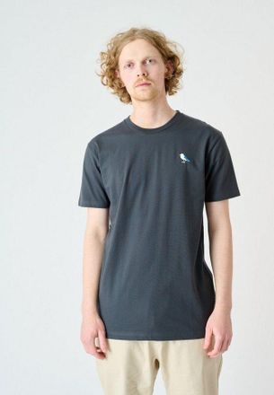 Cleptomanicx T-Shirt Embro Gull mit Gull-Stickerei