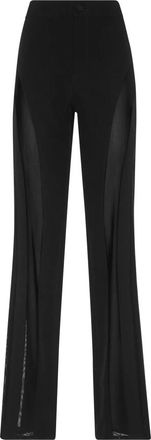 Philipp Plein Femme, Pantalons, Noir, Taille: 40 FR Wide Pantalons