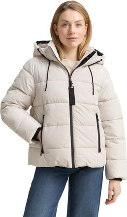 Tom Tailor Damen 1047528 Funktions-Puffer-Jacke, 27609-Cold Beige, XXL