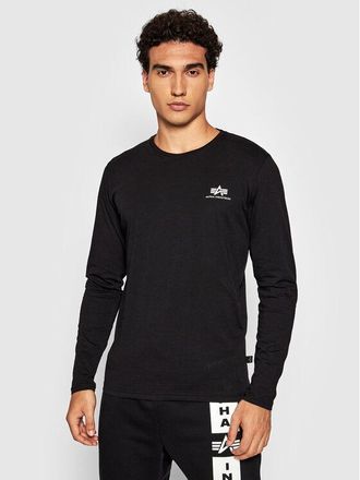 Alpha Industries Alpha Industries Longsleeve Basic Small Logo 198517 Schwarz Regular Fit