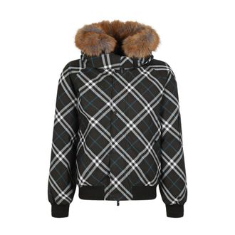 Burberry Multicolour Check Bomber Jacket - - Jackets - Herren - Mehrfarbig - M