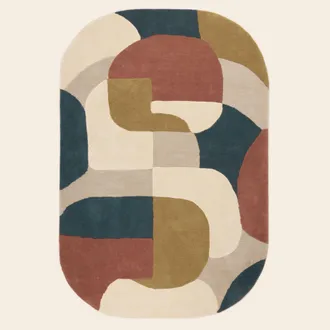 Madura Tapis De Sol Andreï Naturel et multicolore - MULTICOLORE